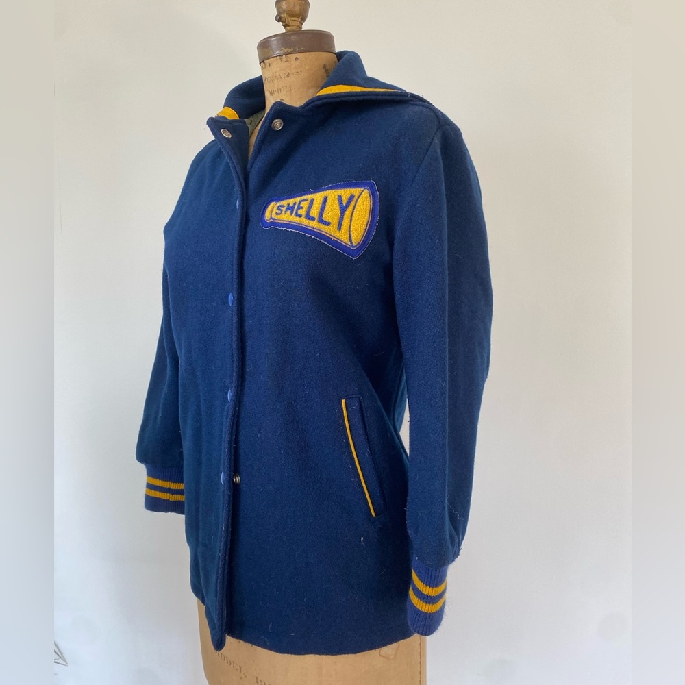 Vintage 1950's Letterman Cheerleader Jacket With Mega… - Gem